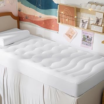 Amazon.com: Bedsure Cooling Mattress Pad Twin XL - Soft & Fluffy ...