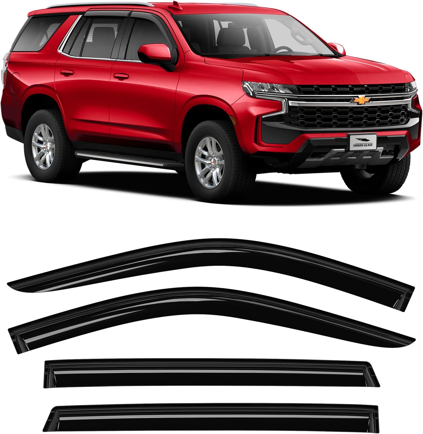 Amazon.com: CLIM ART Incredibly Durable Rain Guards for Chevrolet ...
