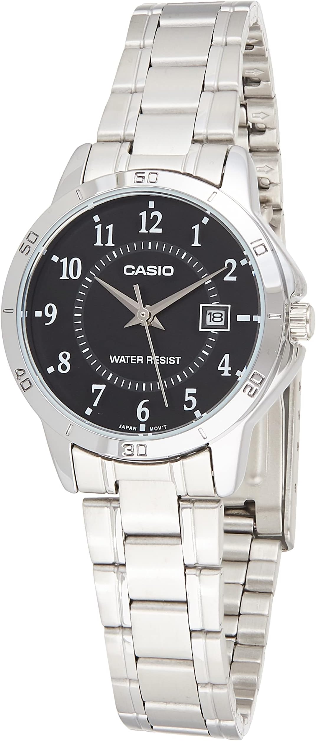 Casio Women's White Dial Stainless Steel Analog Watch - LTP-1129G-7BRDF ...