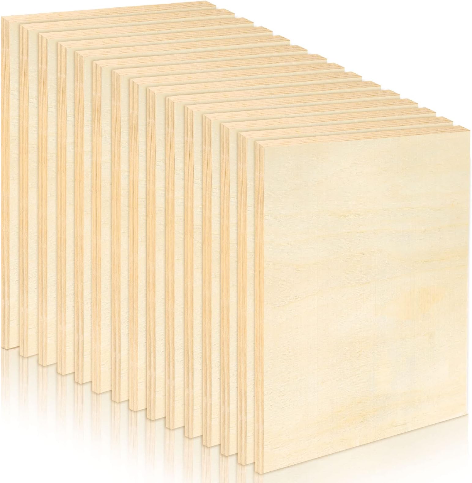 Amazon.com: 6 Pack 14 Inch Round Wood Canvas Panels Unfinished Wooden ...