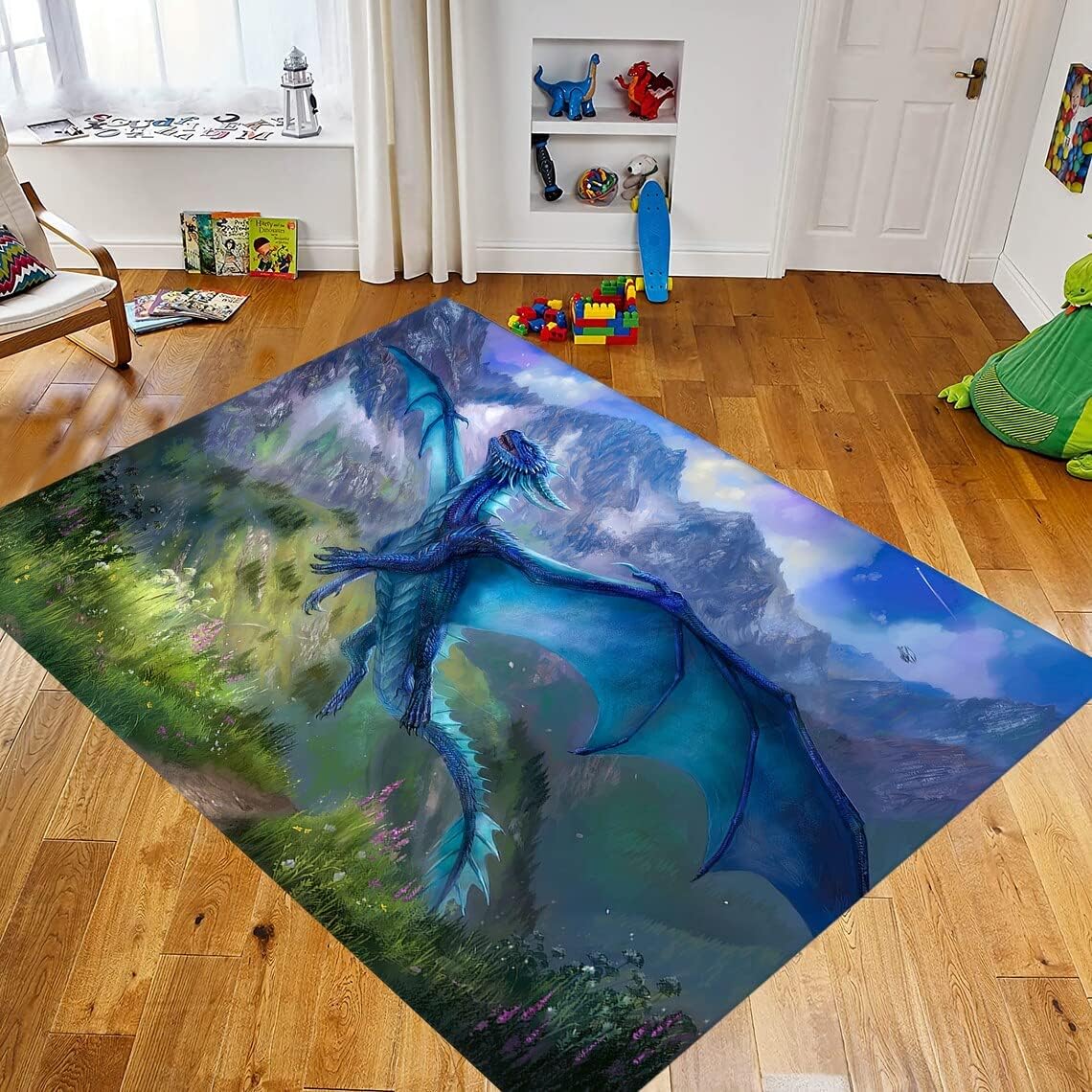 Amazon.com: Dragon Rug, Dragon Pattern Rug, Customized Rug, Living Room ...