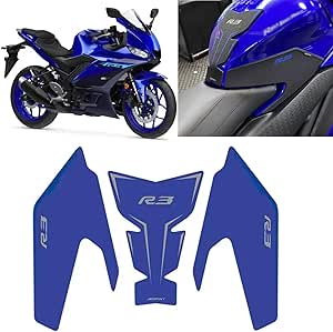 Amazon.com: HUANGCJCJ for YZF R3 YZF-R3 YZFR3 Tank Pad Side Grips Gas ...