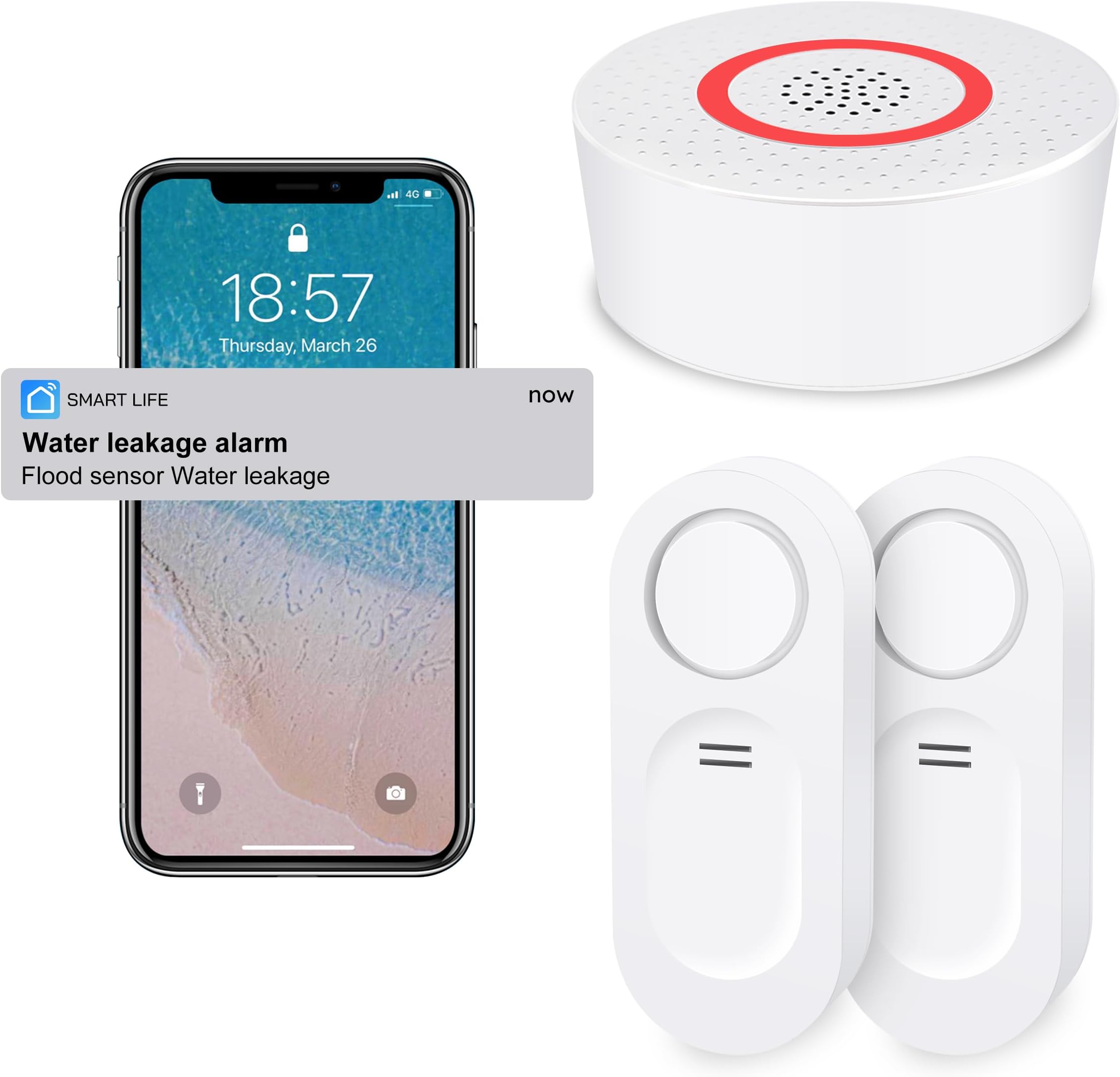 Amazon.com: DSC PG9985 PowerSeries Neo Wireless PowerG Flood Detector ...