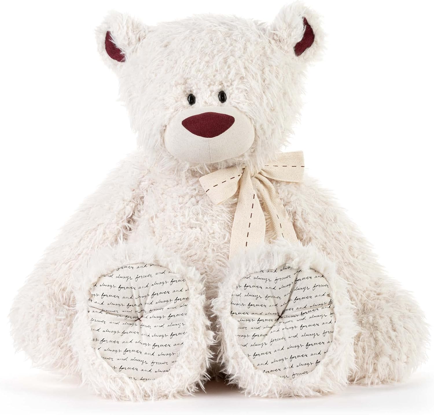 Amazon.com: DEMDACO Loved Cream and Red 37 x 12 x 11 Inch Polyester ...