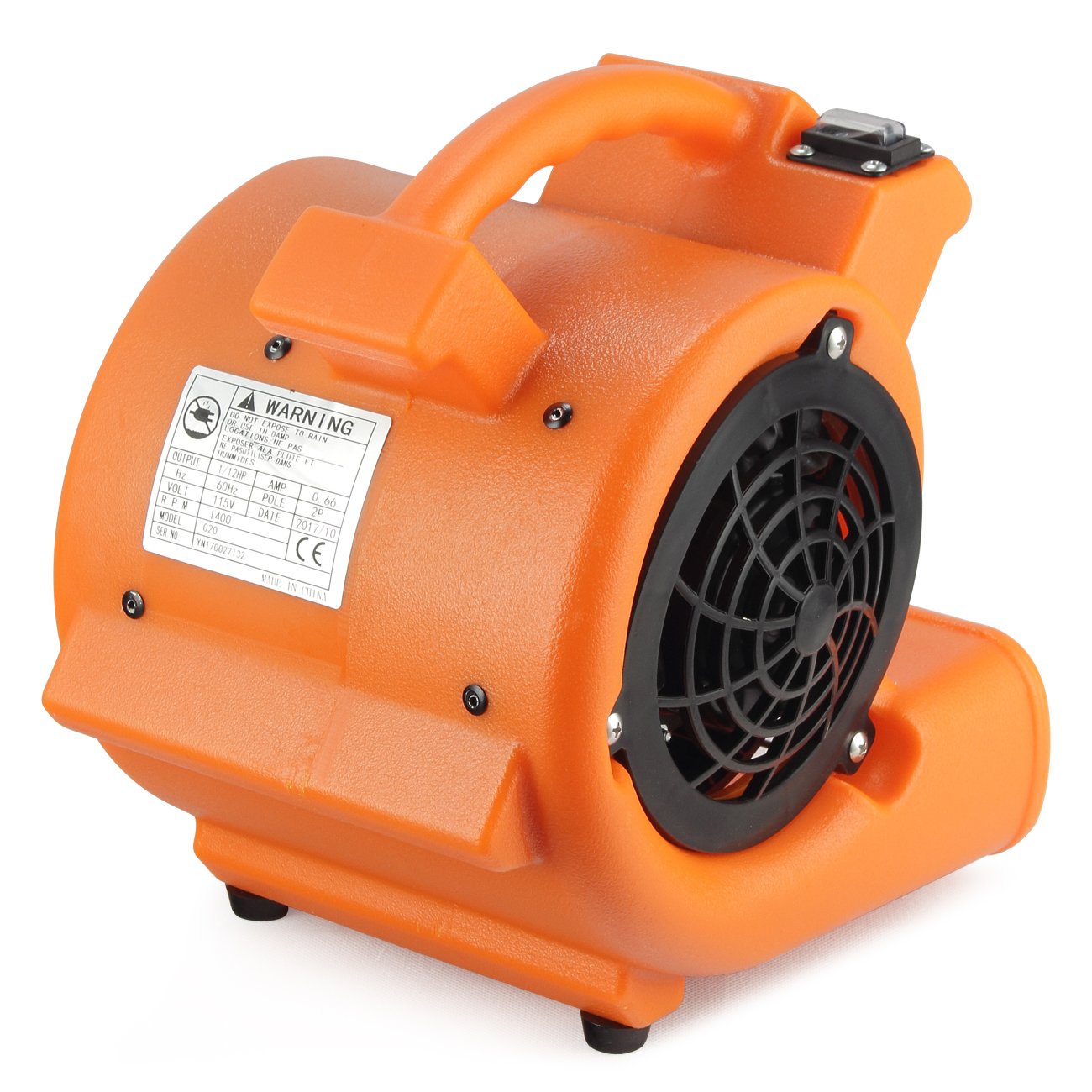 Arksen Multi Purpose Portable Blower Fan 1/2 HP Venting Cooling Durable ...