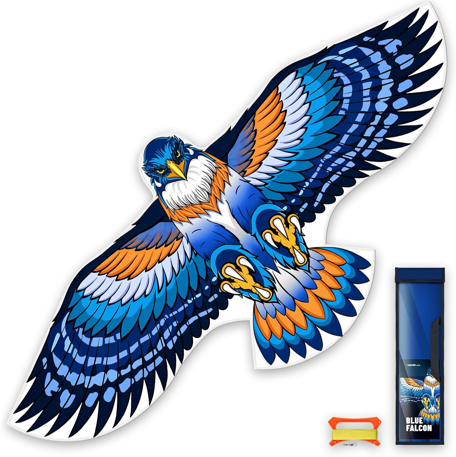 Amazon.com: SGftre Blue Falcon Eagle Kite for Adult and Kids ，Kites for ...