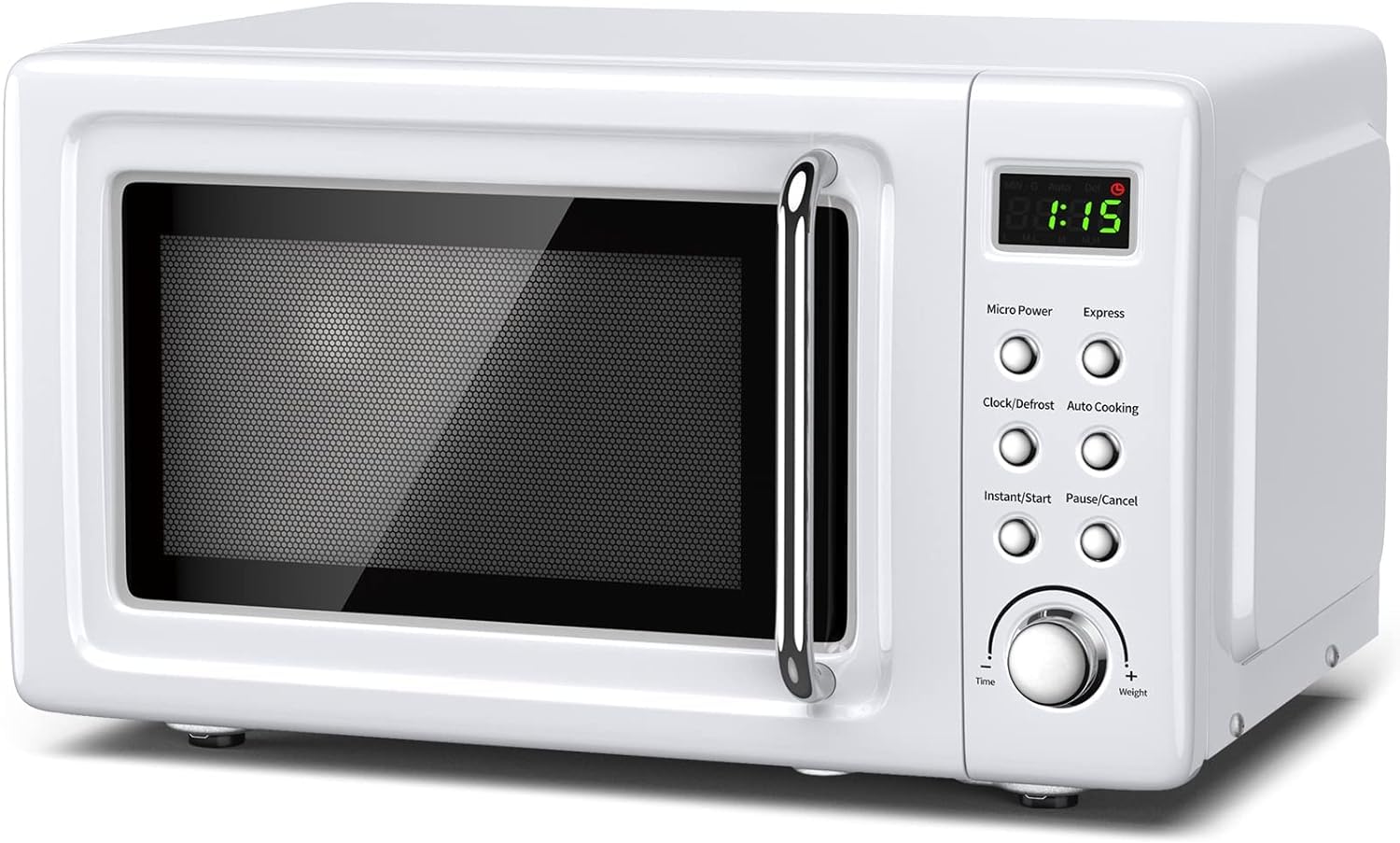 Amazon.com: Retro Microwave Oven, 0.7cu.ft Countertop Microwave with ...