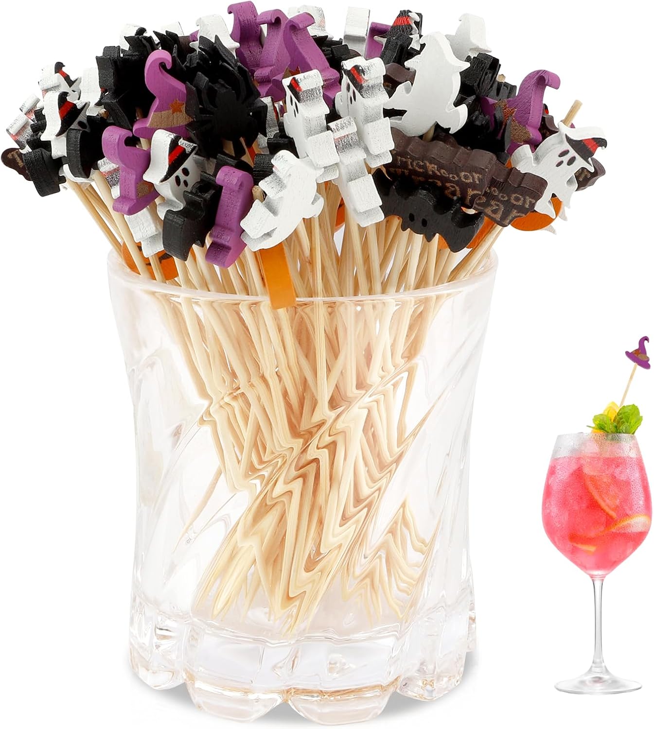 Amazon.com | Cocktail Picks Flavored Toothpicks 100PCS Halloween ...
