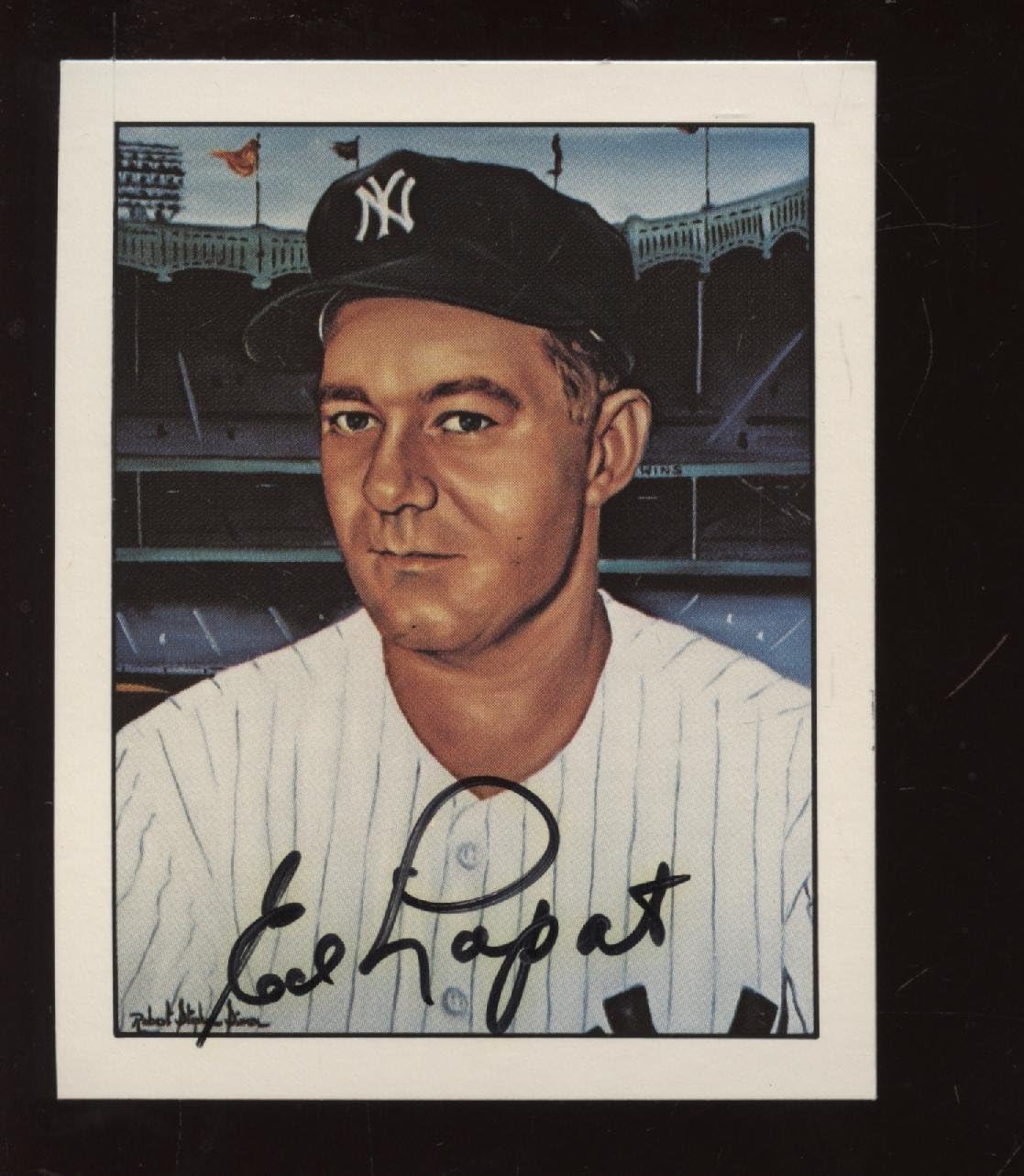 1983 TCMA Baseball Card Ed Lopat New York Yankees Autographed NRMT ...