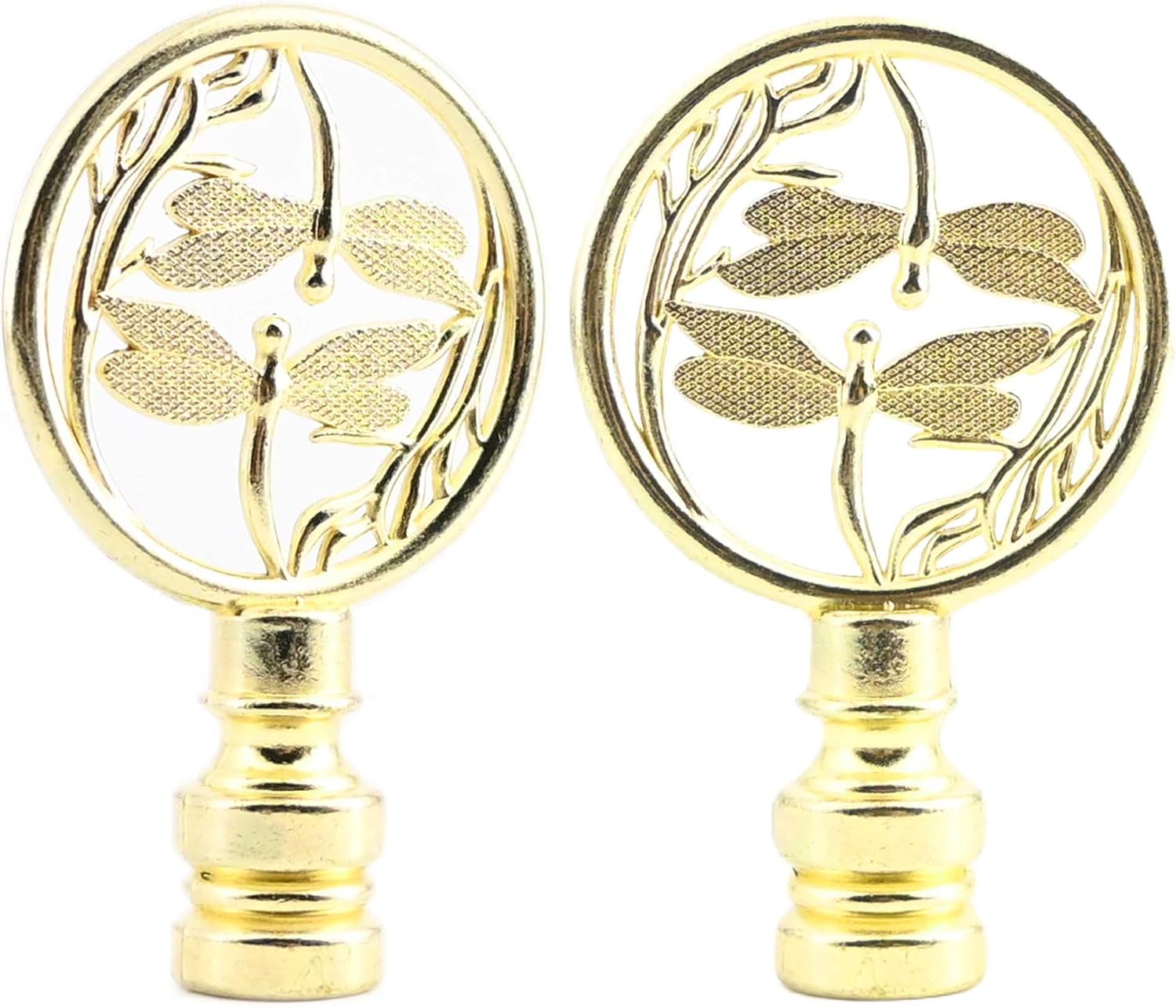 2 Pack Brass Lamp Finial for Oriental Asian Lamp Shade, Antique Metal ...