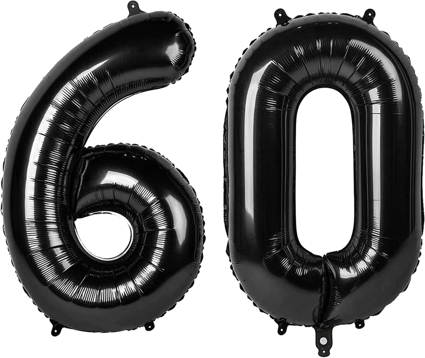 Amazon.com: 60 Balloon Numbers, Happy 60th Birthday Decorations for Men ...