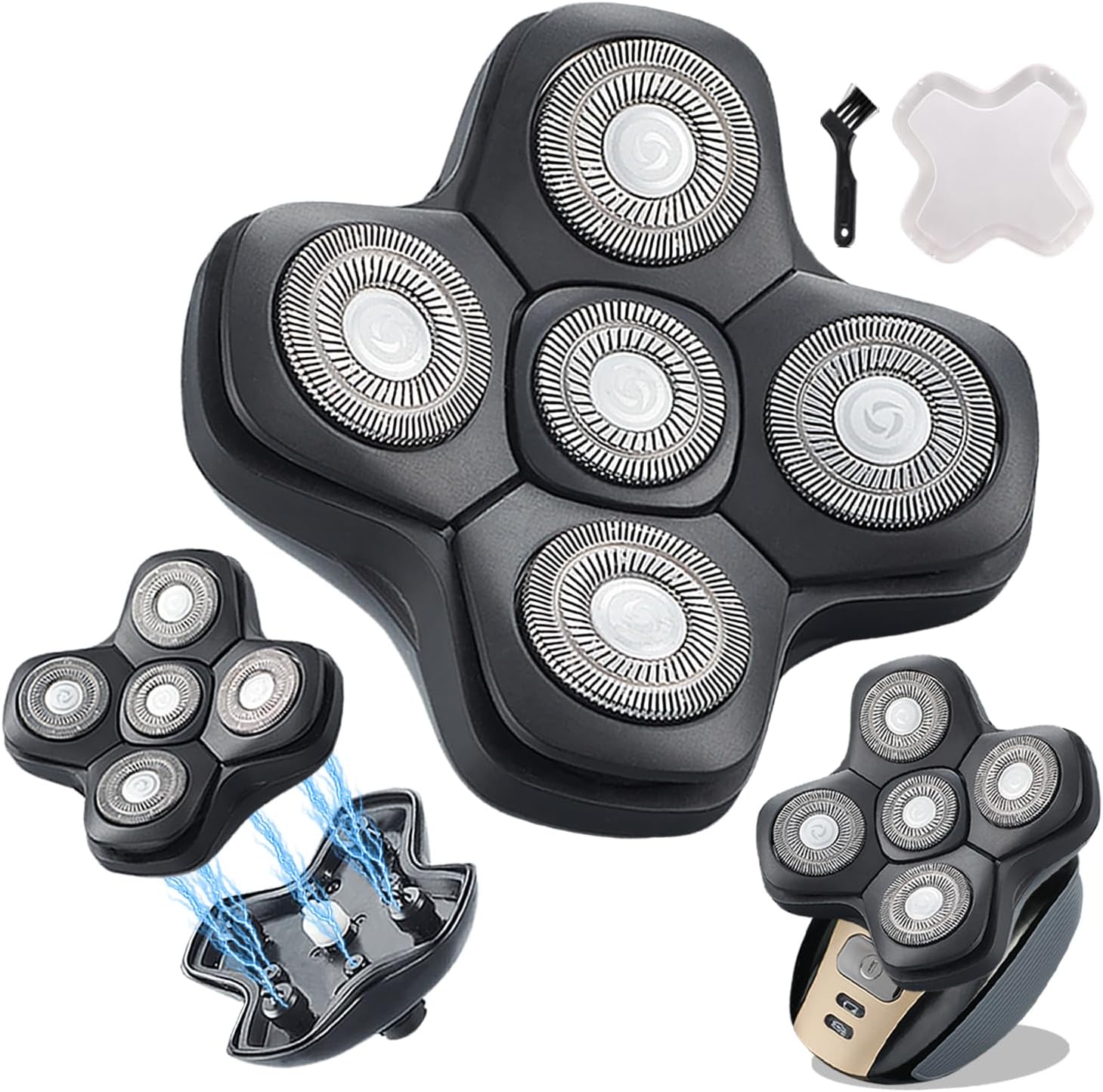 Amazon.com: VRMETA New Upgrade Head Shaver Replacement Heads for ...