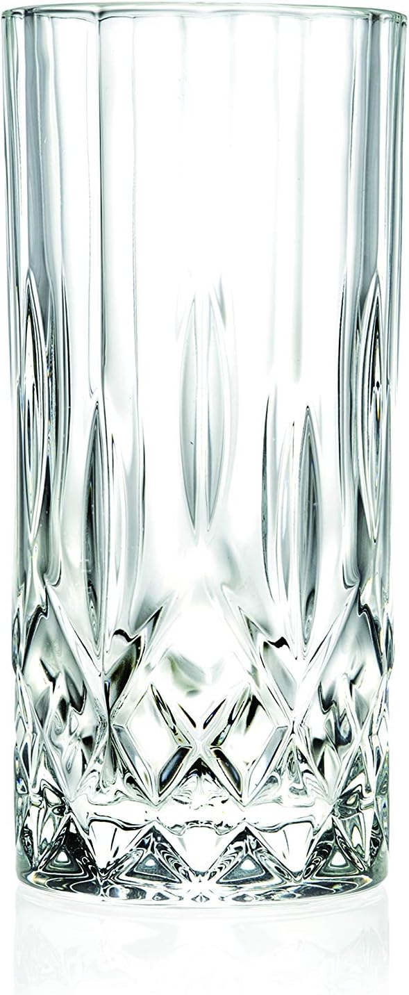Amazon.com | RCR Opera Luxion Crystal Hi-Ball Glasses, Set of 6, 14 cm ...