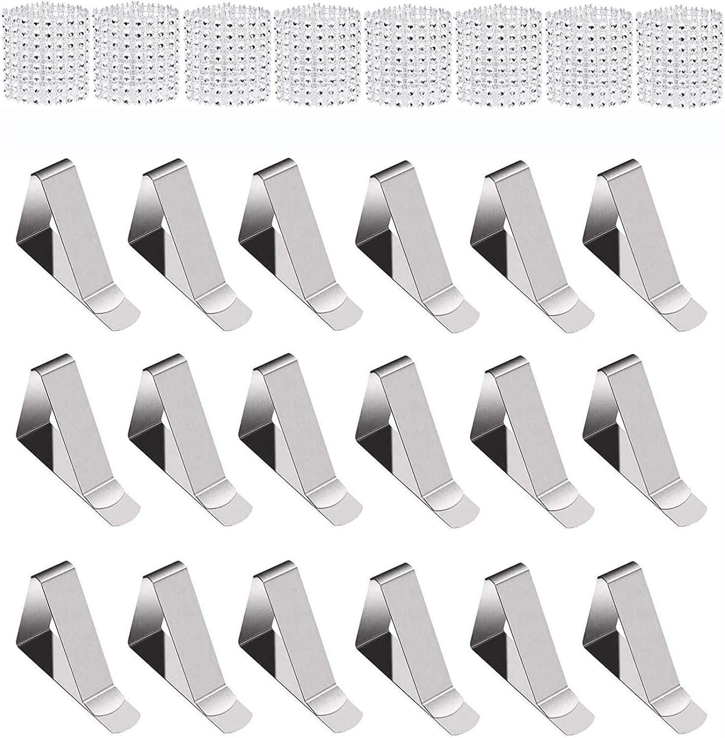 GAKIN Tablecloth Clips Stainless Steel Table Cloth Cover Clamps Holders ...