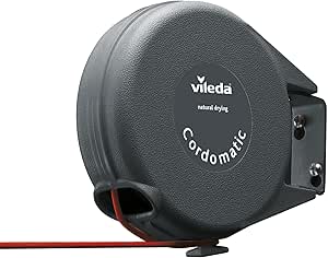 Vileda Cordomatic Retractable Washing Line with 15m Outdoor Clothes ...