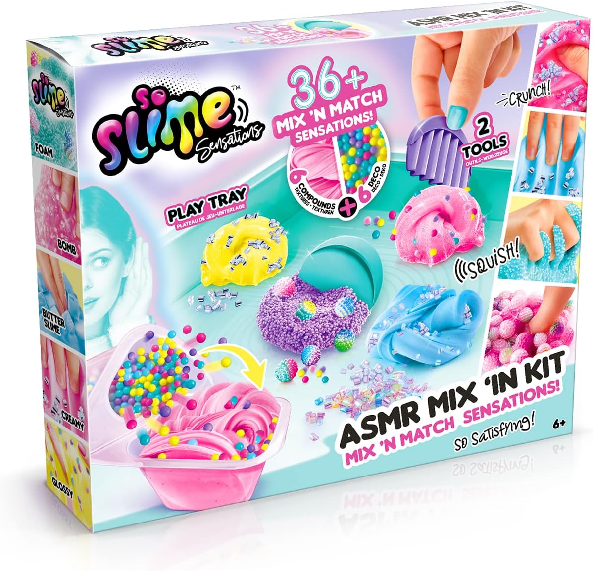 So Slime Sensations ASMR Mix’in Kit, 36+ ASMR Effects! Play Tray ...