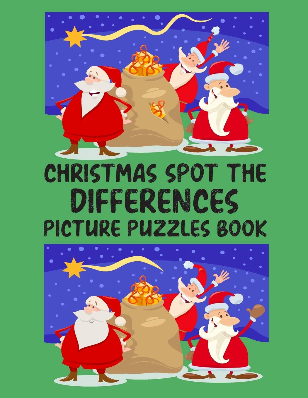 Christmas Spot The Differences Picture Puzzles Book Spot The ...