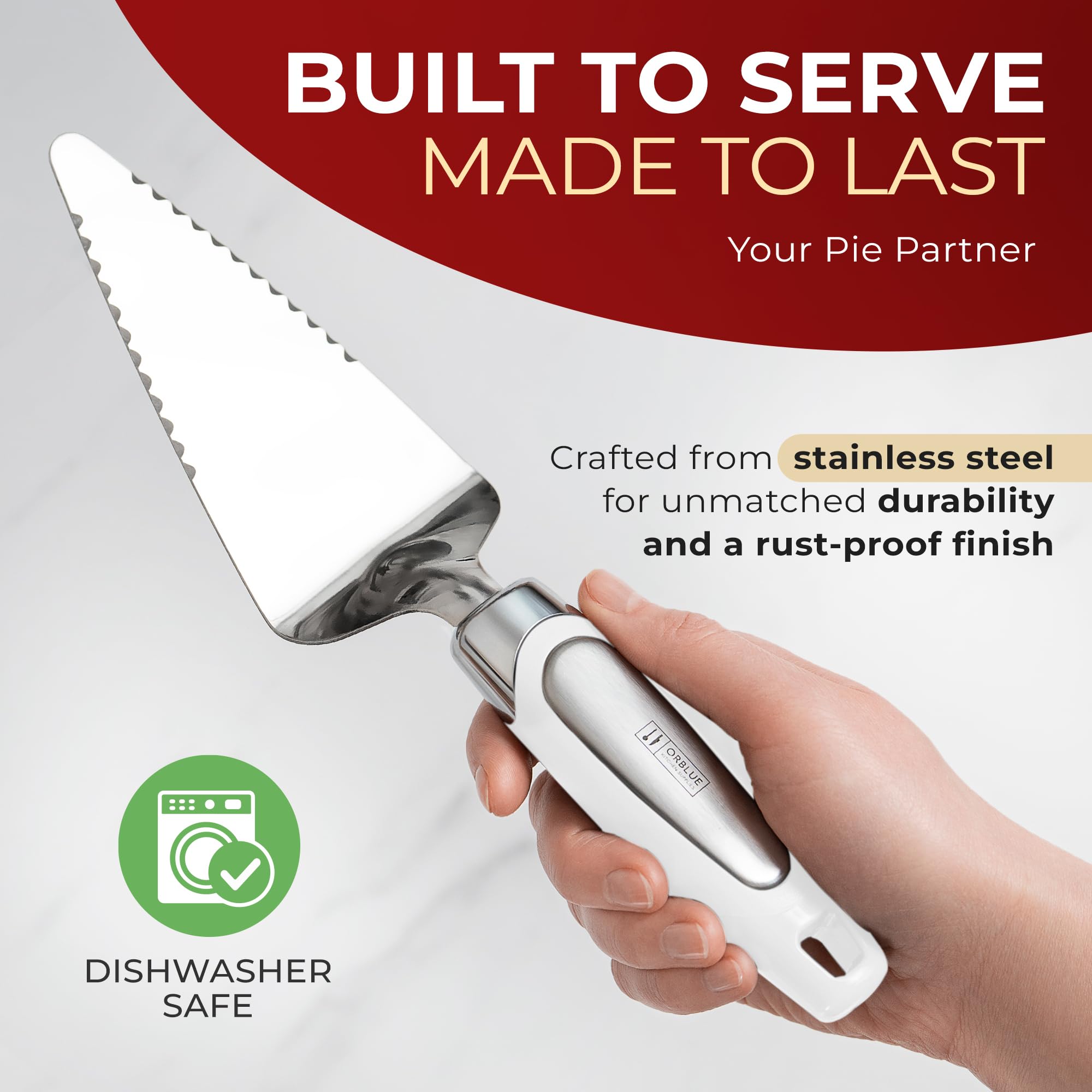 Snapklik.com : Pie Server, Essential Kitchen Tool, Serrated On Both ...