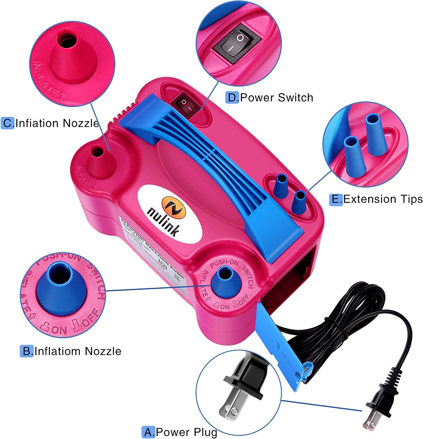 Snapklik.com : Balloon Pump Electric 100V 600W Electric Balloon Pump ...