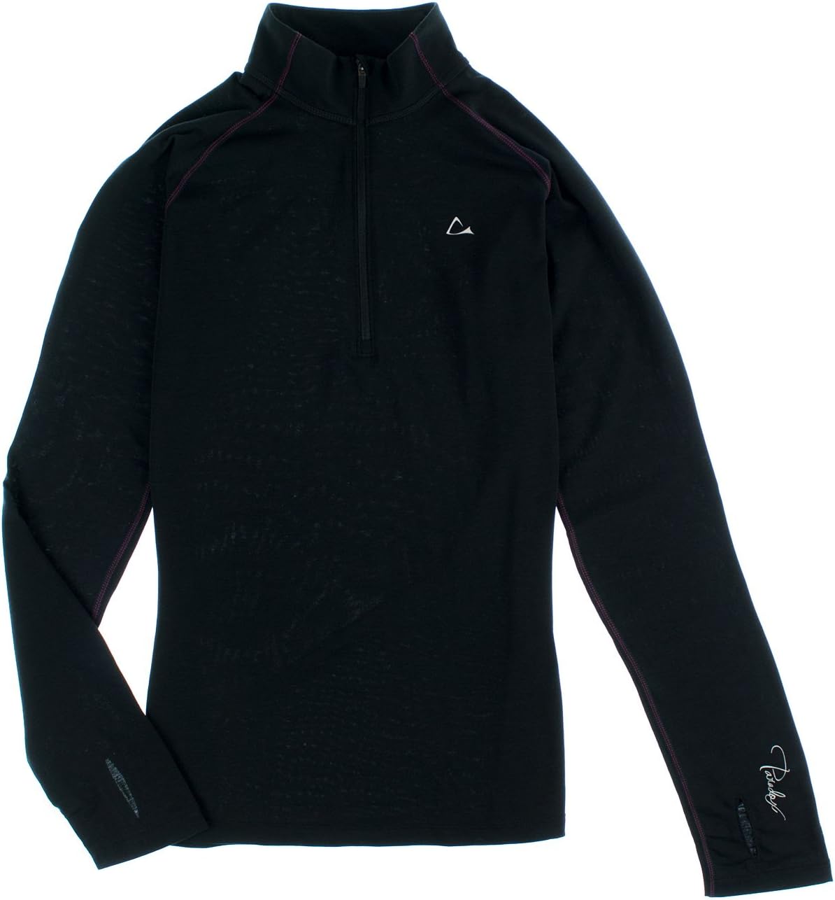 Paradox Womens Dri Release Merino Blend Base Layer 1/4 Zip Athletic Top ...