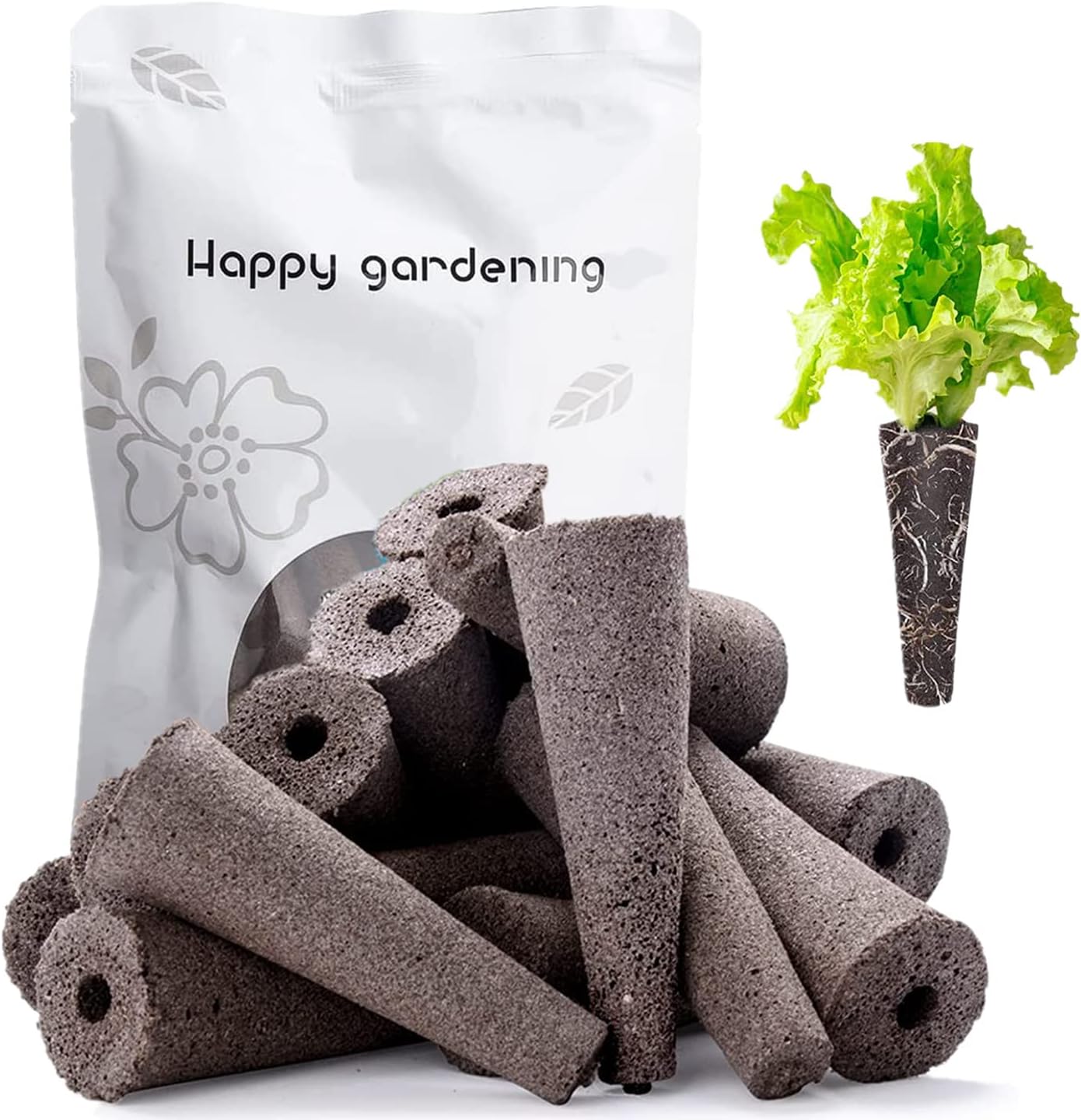 12 PCS Grow Sponges for Hydroponics, Grow Sponges Seed Starter Pods ...