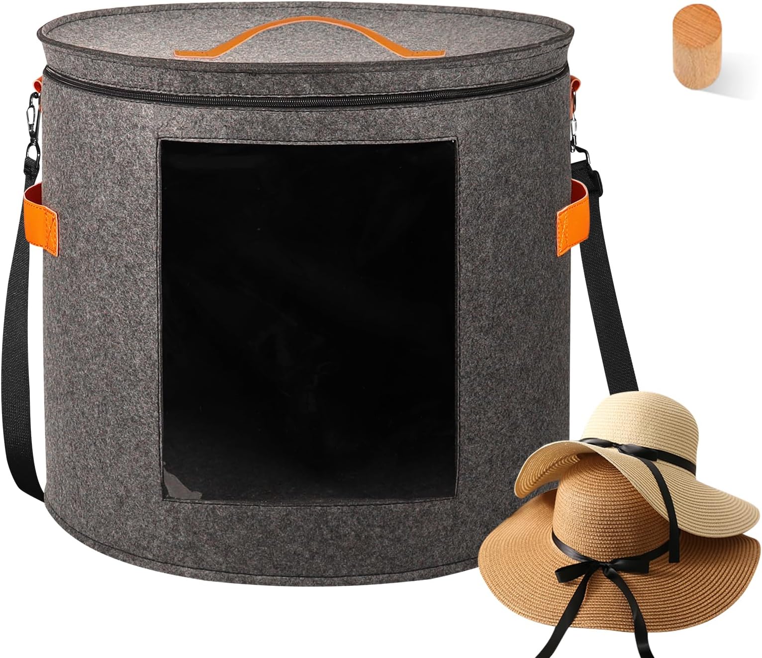 Amazon.com - AOODA Oversized Clear Hat Storage Bag for Women, Holds up ...