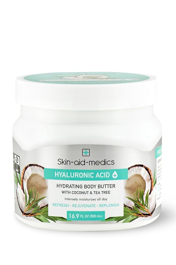 Amazon.com : Skin-aid-medics Hyaluronic Acid Hydrating Body Butter ...