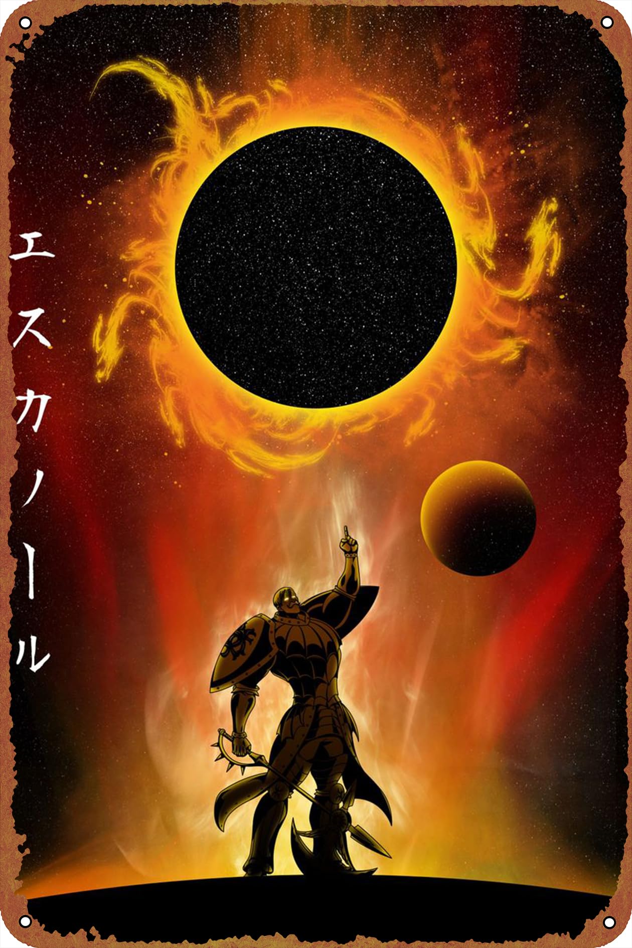 Amazon.com: Escanor Seven Deadly Sins Cafe bar Home Wall Art Decoration ...