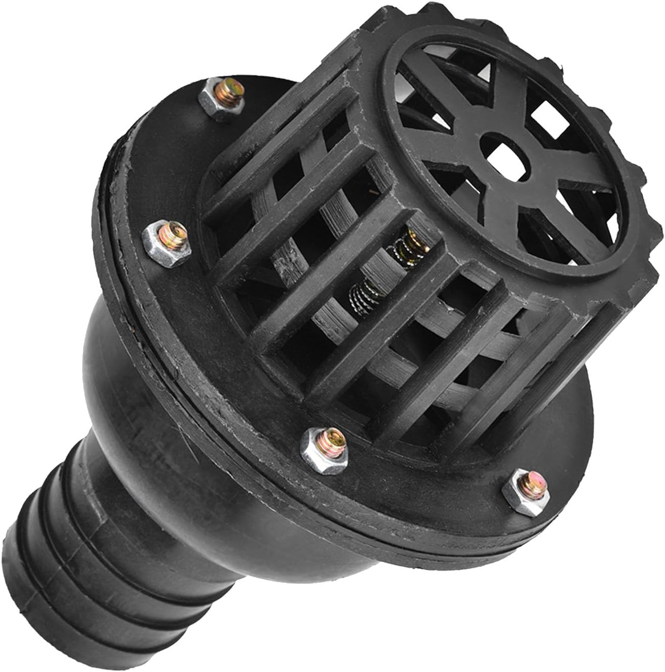 Water Pump Foot Valve, Black PVC Low Pressure Flat Check Valve, Low ...