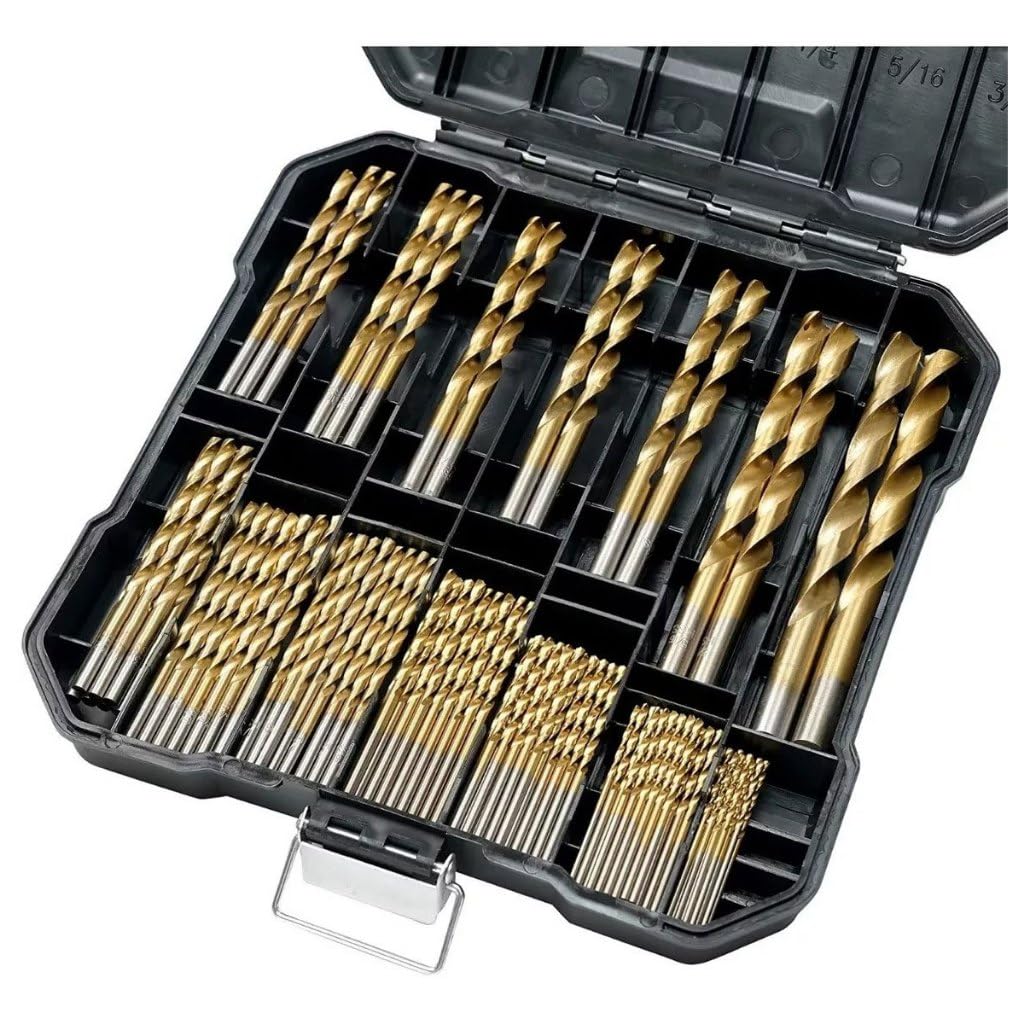 Conjunto de brocas de aço rápido para metal e madeira 99 kit | Amazon ...