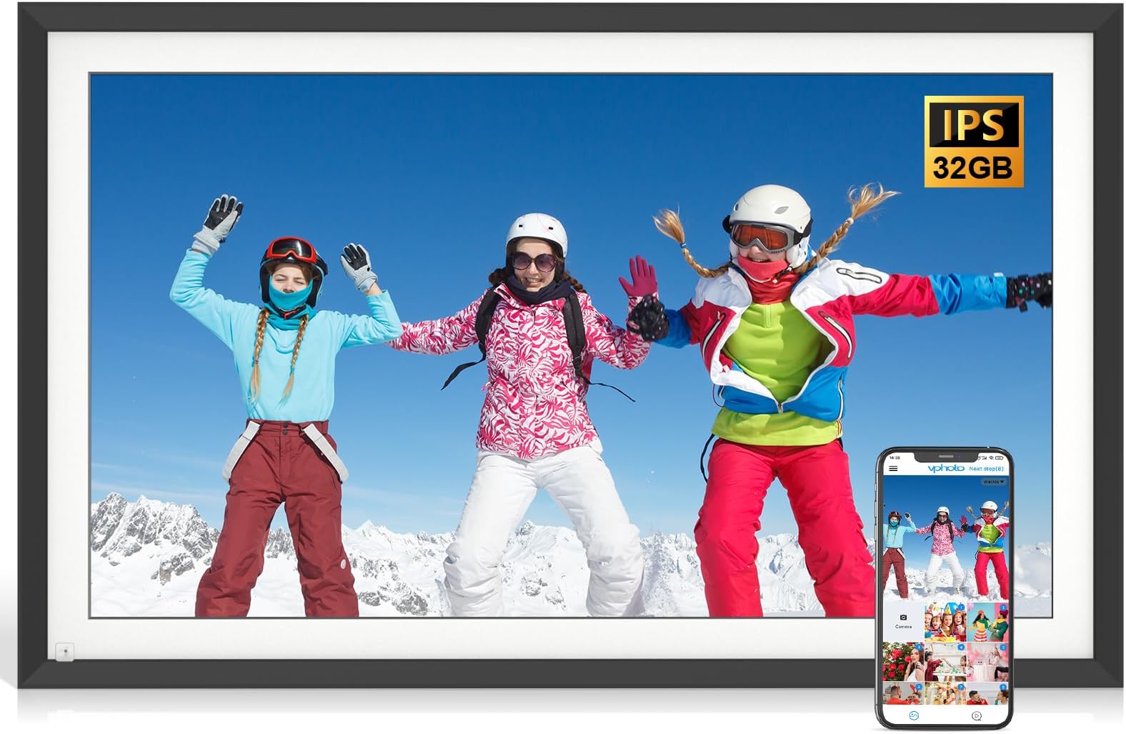 Amazon.com : Uhale 15.6" Large Digital Picture Frame 64GB, WiFi ...