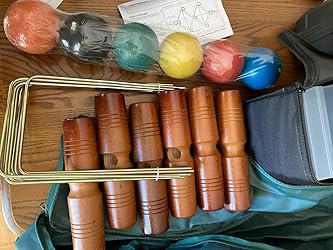 Amazon.com: SpexDarxs 35’’ Deluxe Croquet Set, Six Player Croquet Game ...