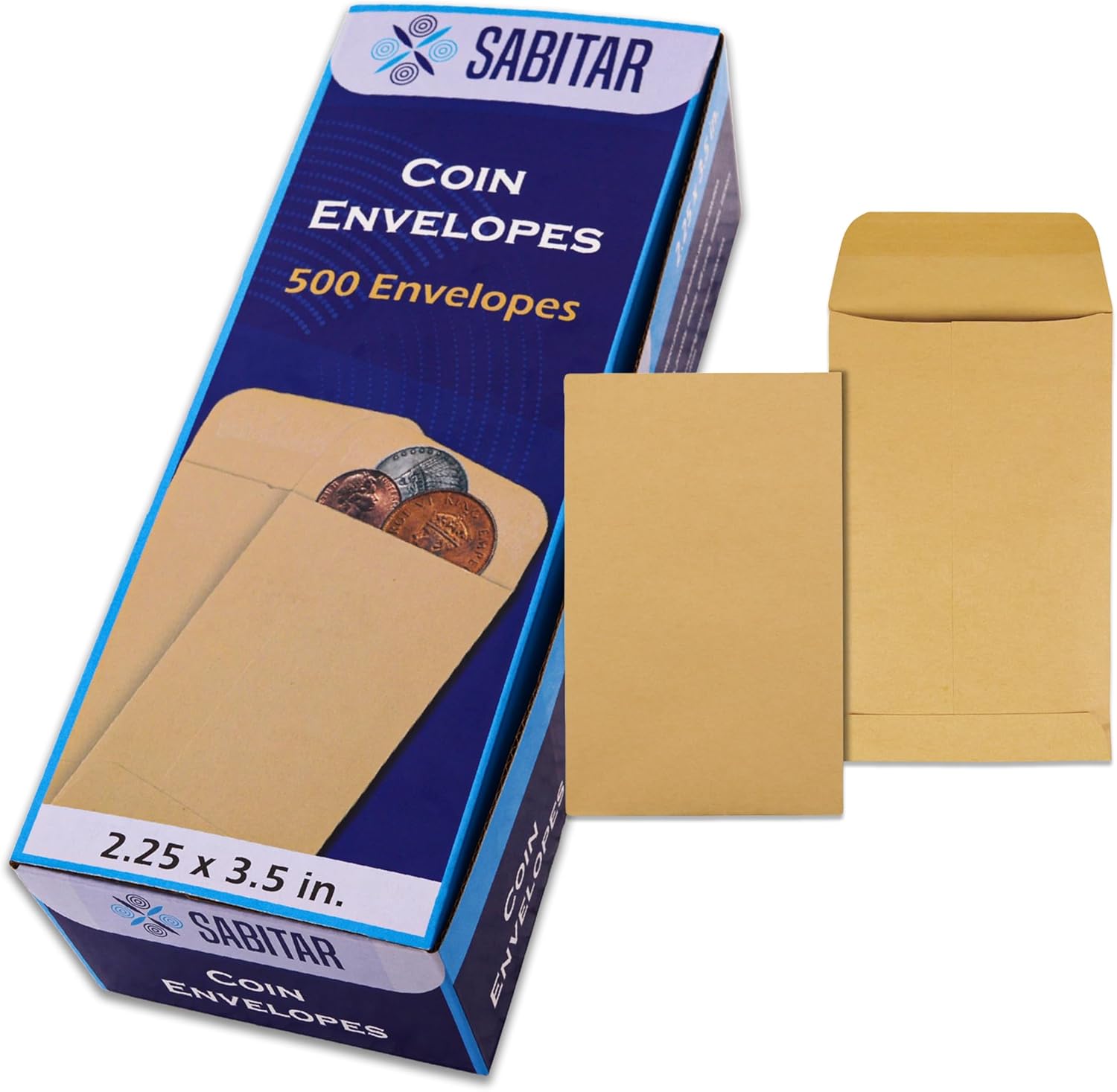 Amazon.com : Small Coin Envelopes Durable Kraft 2.25"x3.5", 500 Pcs ...