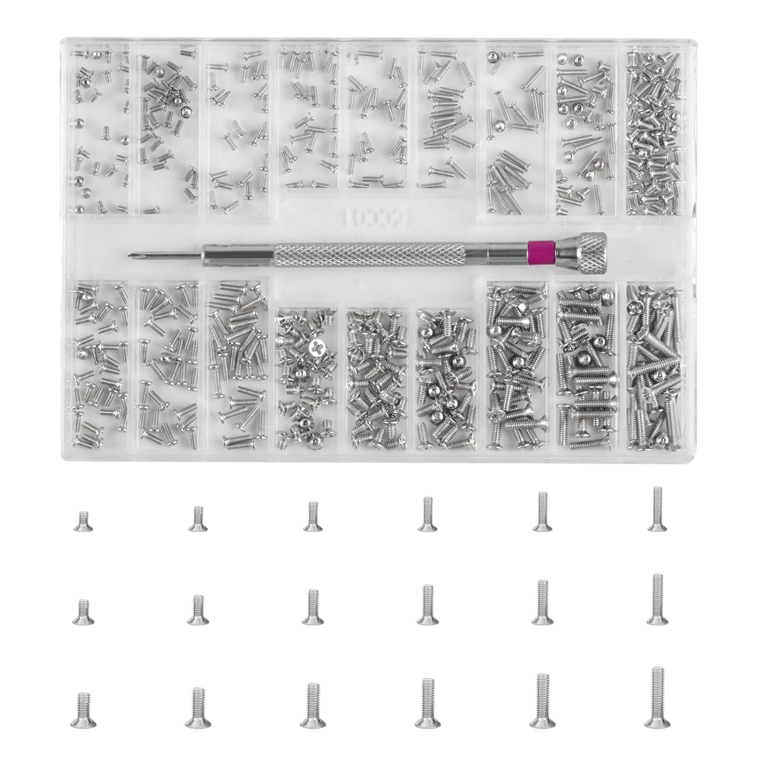 Minimalist Screws Kit - 500 Micro Self-Tapping Screws in Assorted Sizes ...