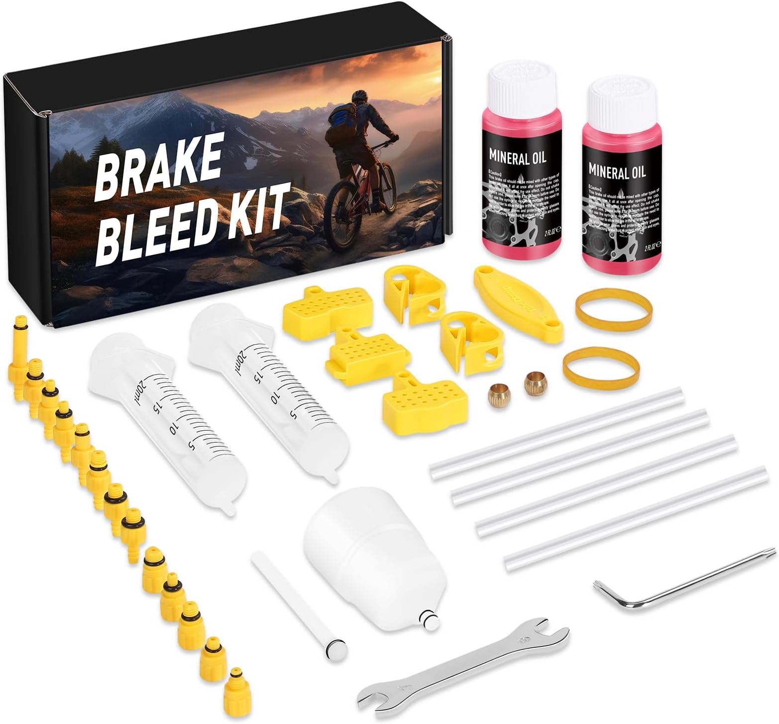 cycletour Brake Bleed Kit for SHIMANO, TEKTRO, TRP Hydraulic Brakes ...