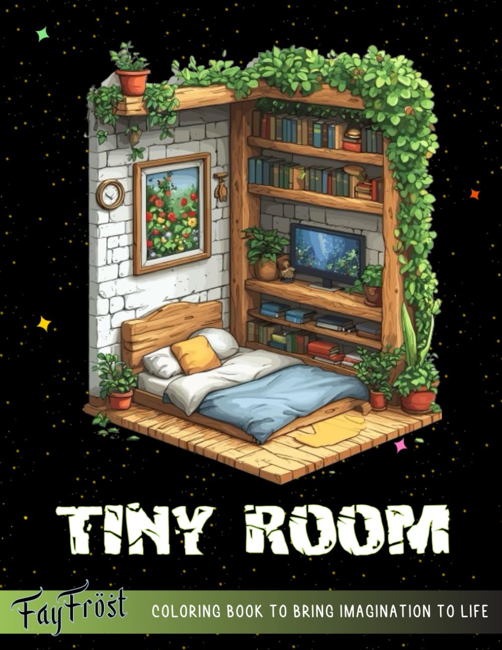 Amazon.com: Tiny Room Coloring Book: A Coloring Book For Adults ...