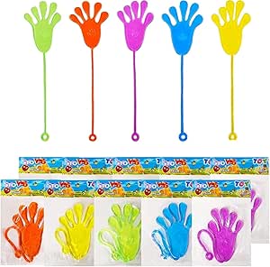 Amazon.com: Zoyiancy 15 PCS Glitter Sticky Hands for Kids, Elastic ...