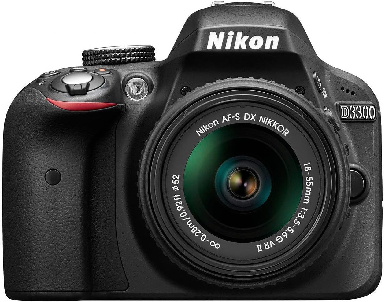 Nikon D3300 Digital SLR Camera with 18-55mm VR II Lens Kit (24.2 MP, 3 ...