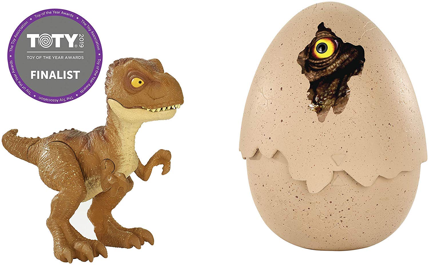 Buy Jurassic World Hatching Tyrannosaurus Rex with Spring Loaded Action ...