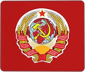 Amazon.com: Flag of The Soviet Union Mouse Pad Non-Slip Rubber Base ...