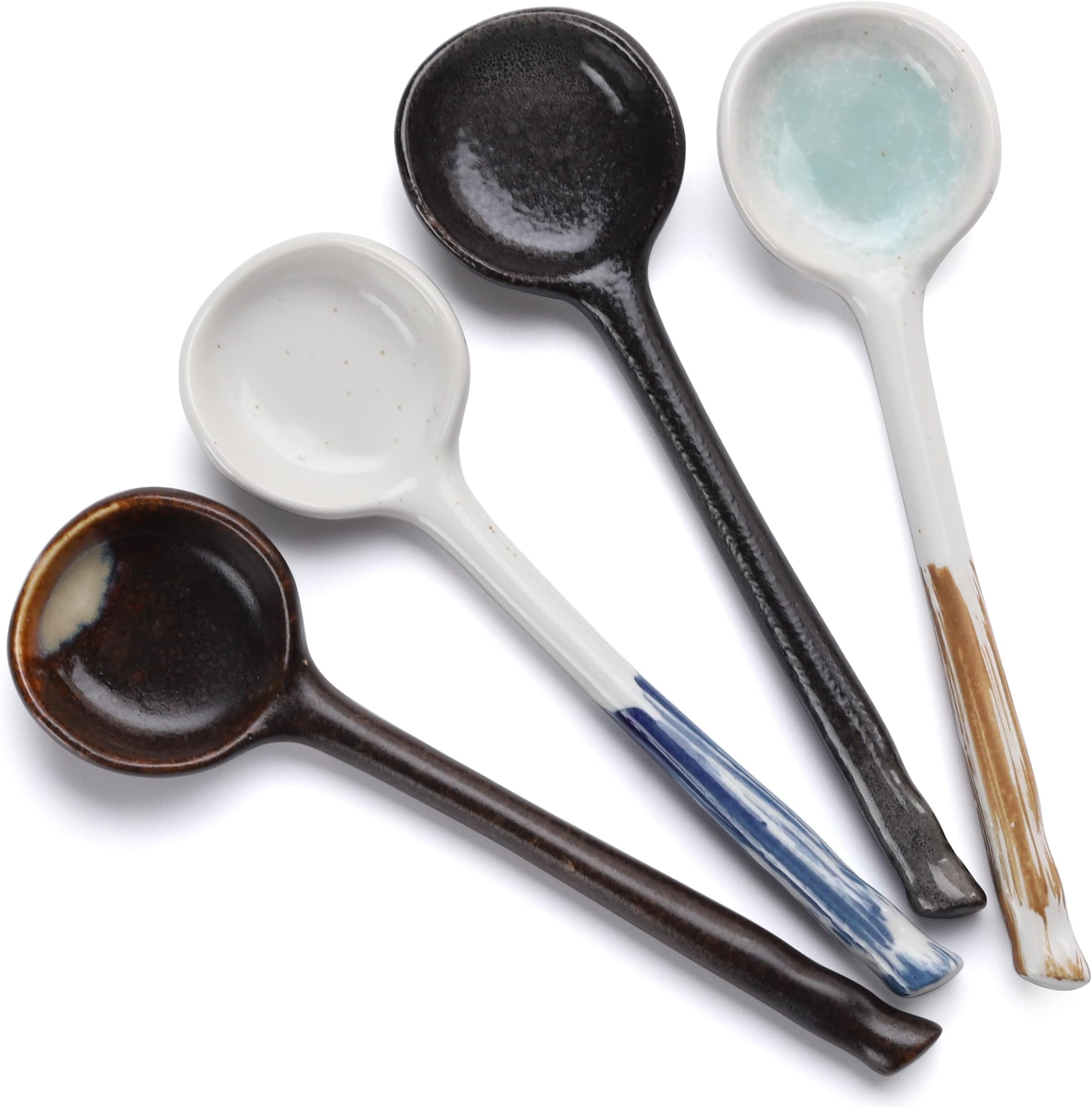 Amazon.com: YUURAIN VUVU Japanese Large Spoon, Handmade Long Handle ...