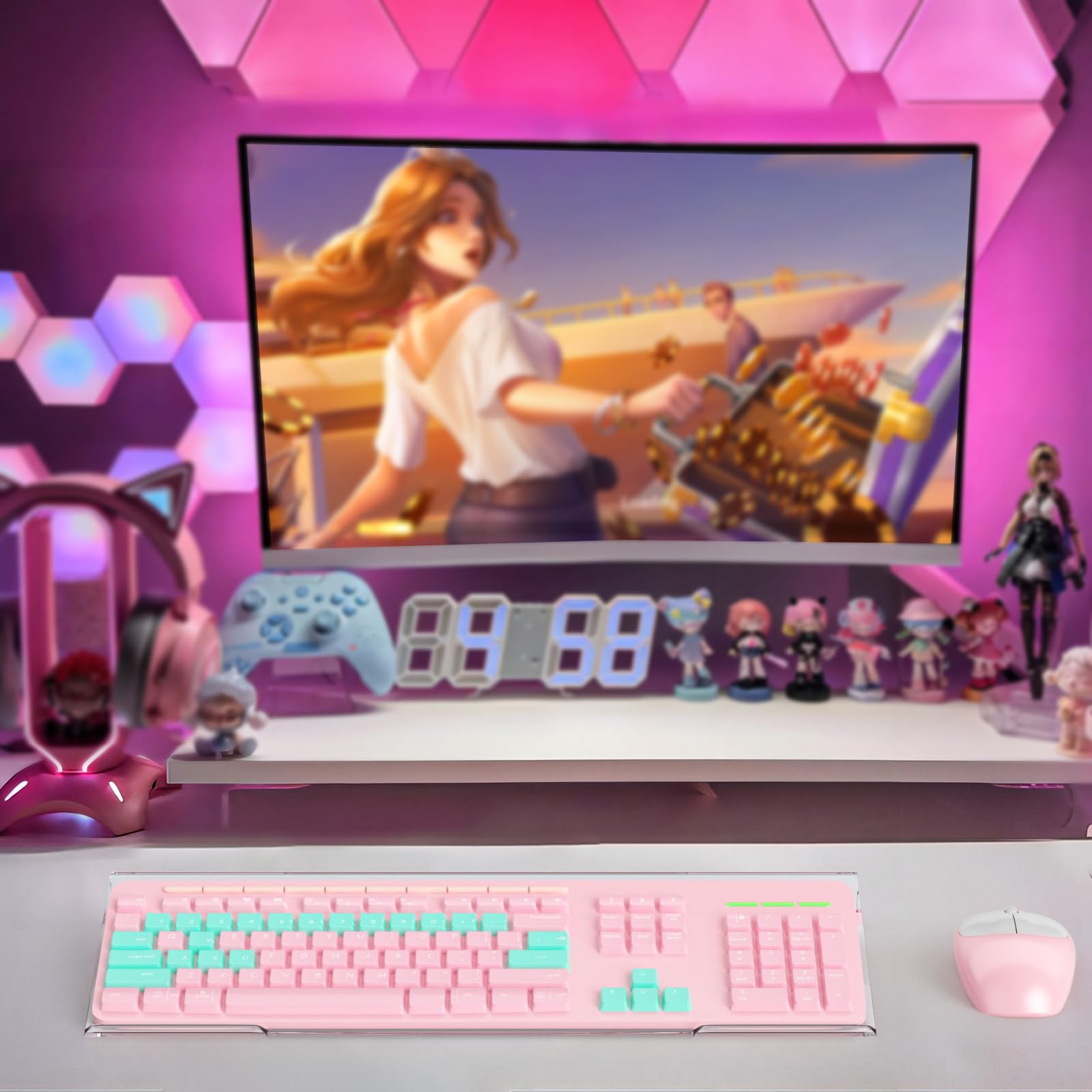 Snapklik.com : Beego Ergonomic Computer Keyboard Stand Holder Clear ...