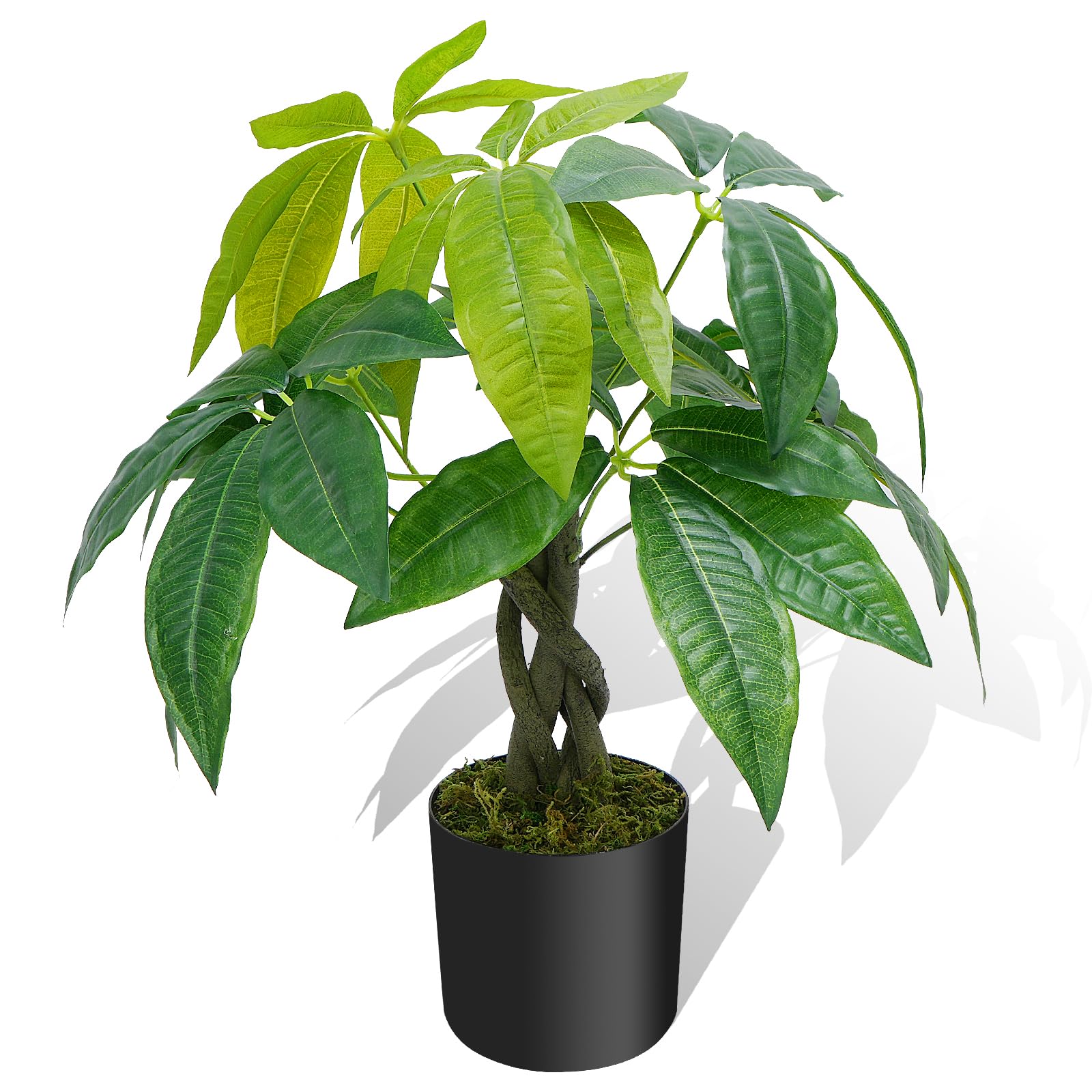Amazon.com: HUAESIN 18 inches Artificial Money Tree Faux Tree Table Top ...