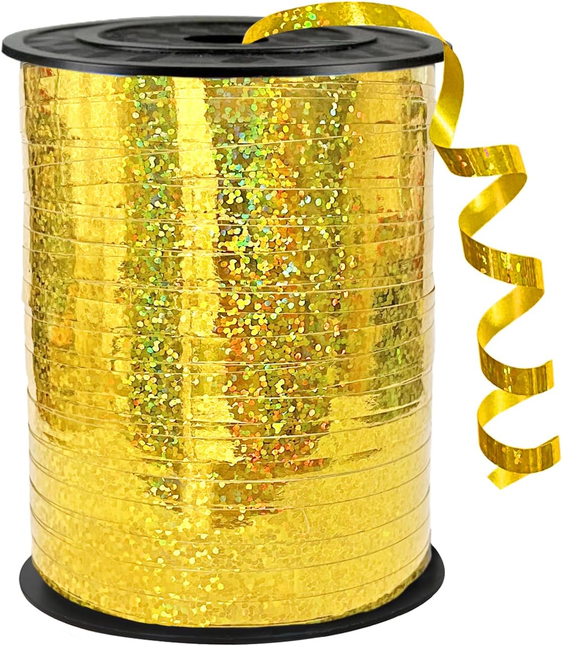 Amazon.com: Gold Curling Ribbon, 500 Yard Shiny Metallic Gold Balloon ...