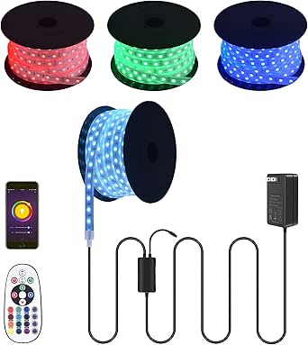 Amazon.com: 70Ft One Roll Continuous Long Run 24 Volt RGB LED Strip ...