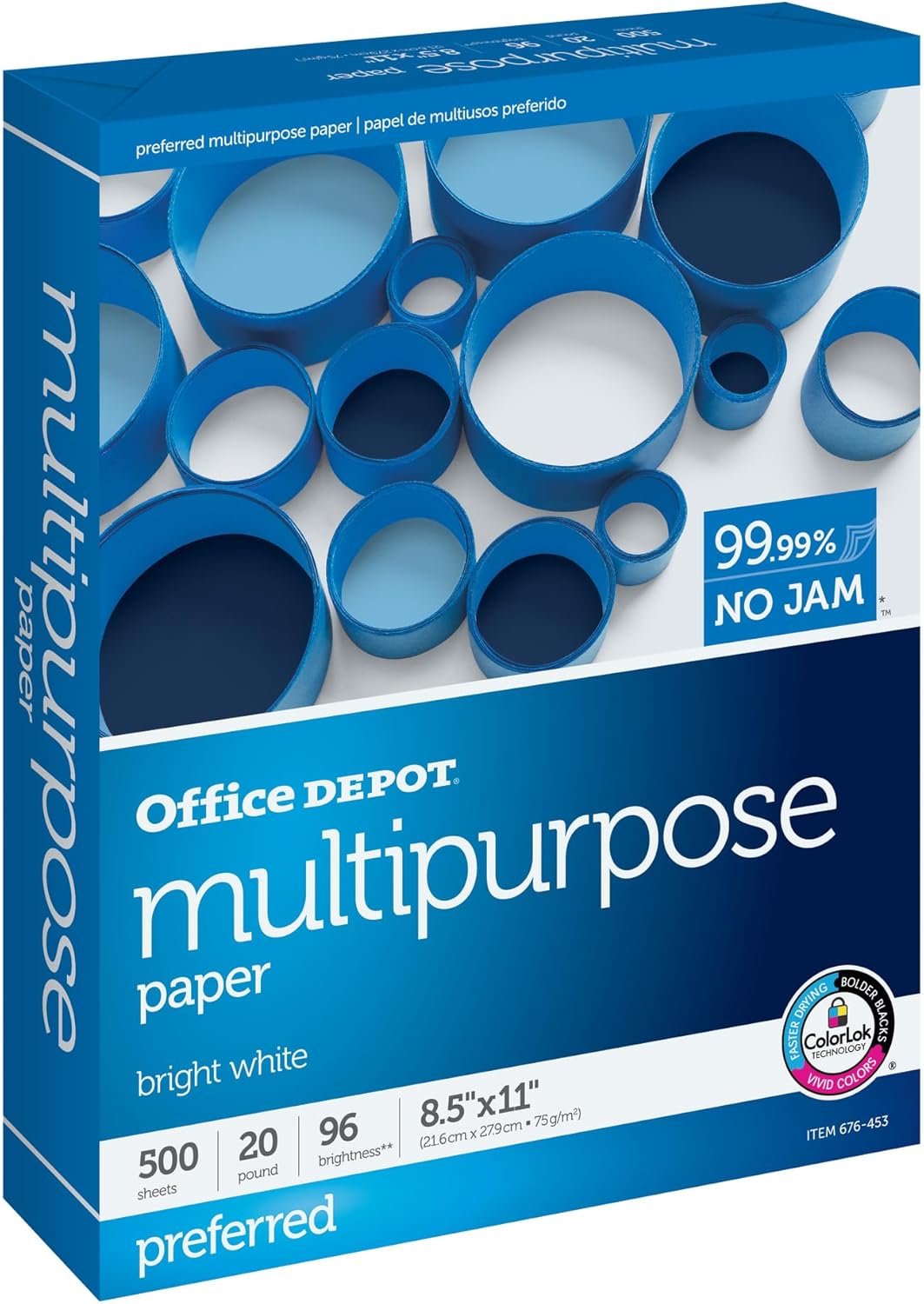 Amazon.com : Office Depot® Multi-Use Printer & Copy Paper, 1 Ream ...