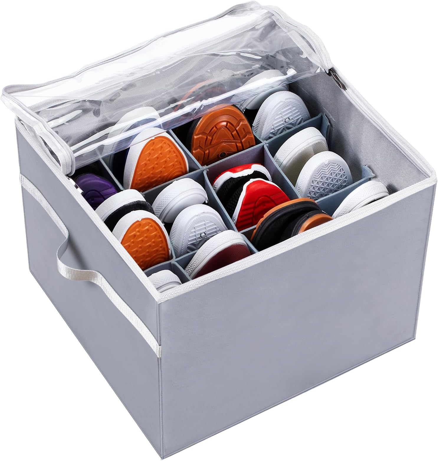 AlleyDesign Shoe Organizer, Shoe Storage Boxes with Clear Cover ...
