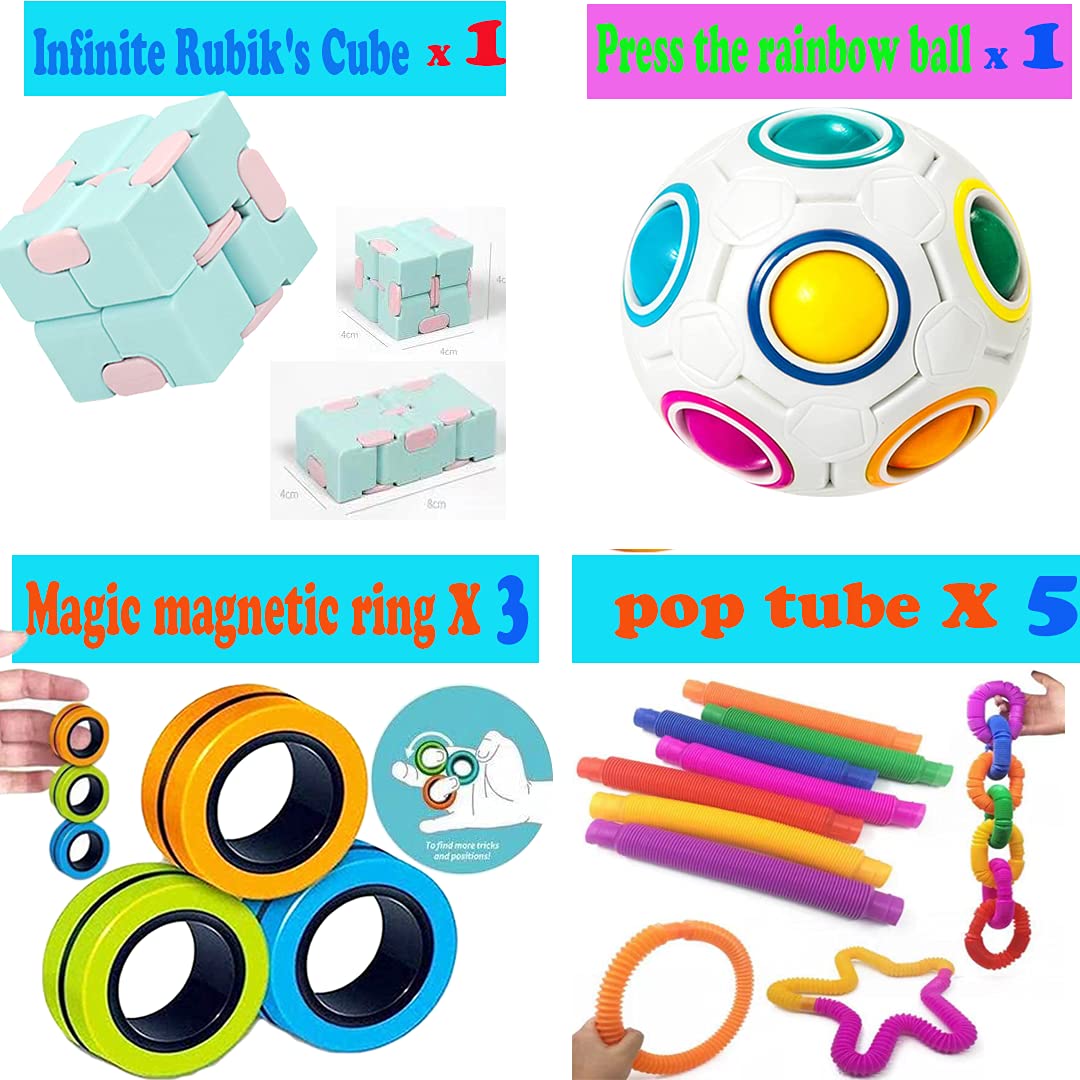 Fidget Toys Packs with 30 Pack Sensory Fidgets Toys Sets Stress ...