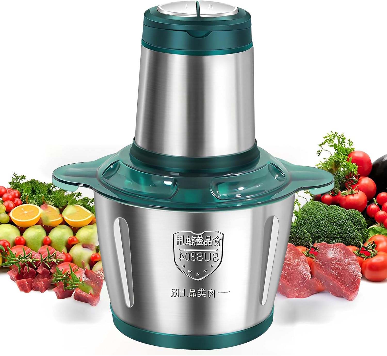Arabest Food Processor, 3L Stainless Steel Electric Meat Grinders, Food ...
