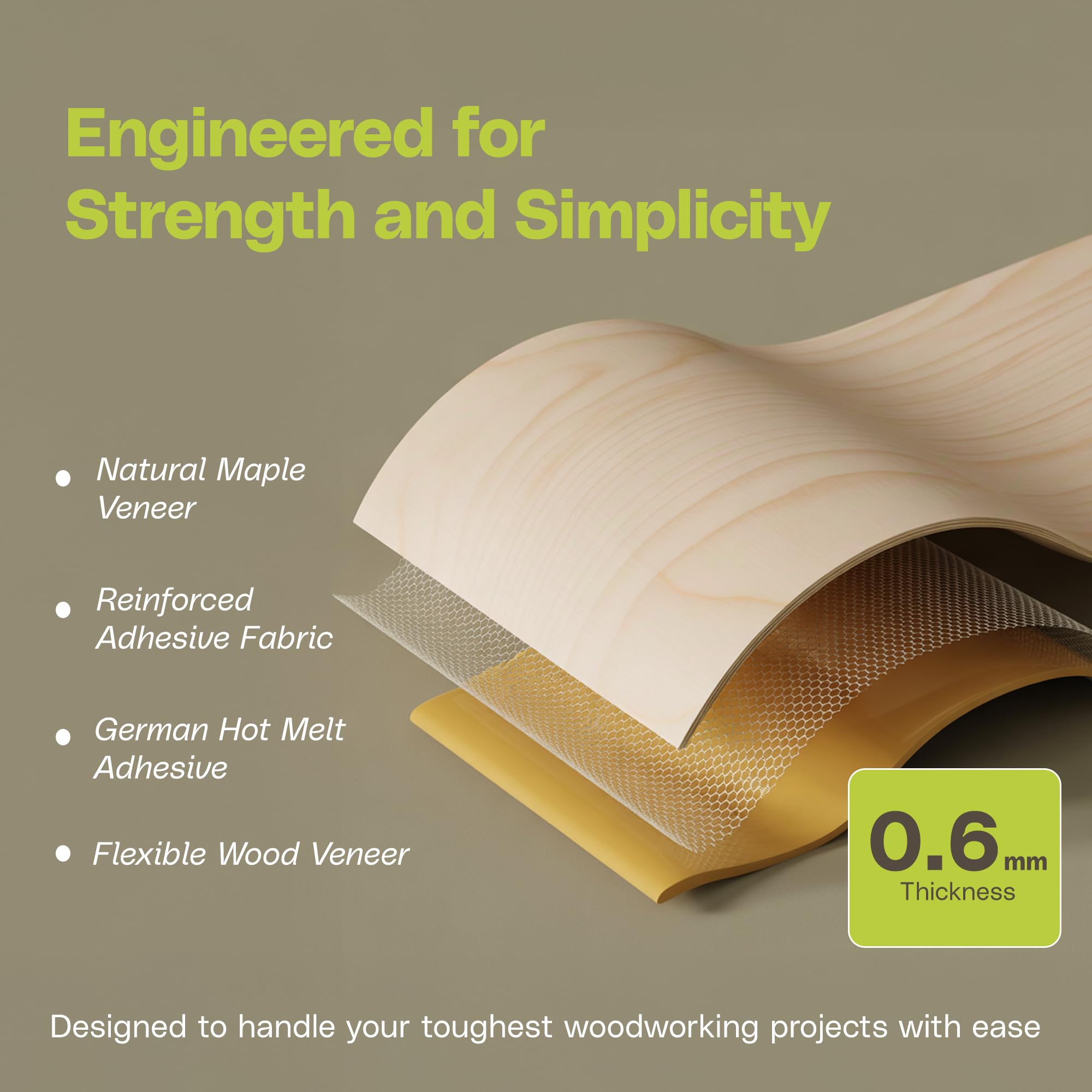 Snapklik.com : Maple 2” X 25 Roll Of Plywood Edge Banding Pre-glued ...